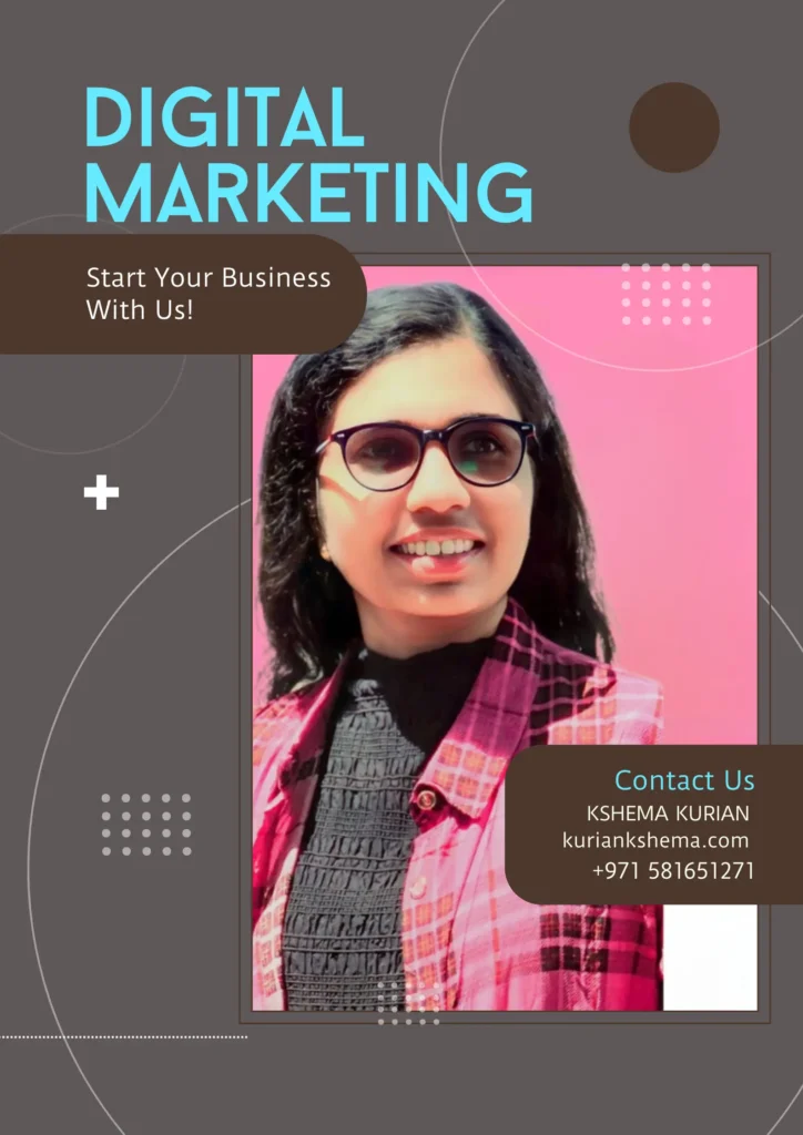 Freelance SEO Expert UAE| Kshema kurian| Marketing specialist